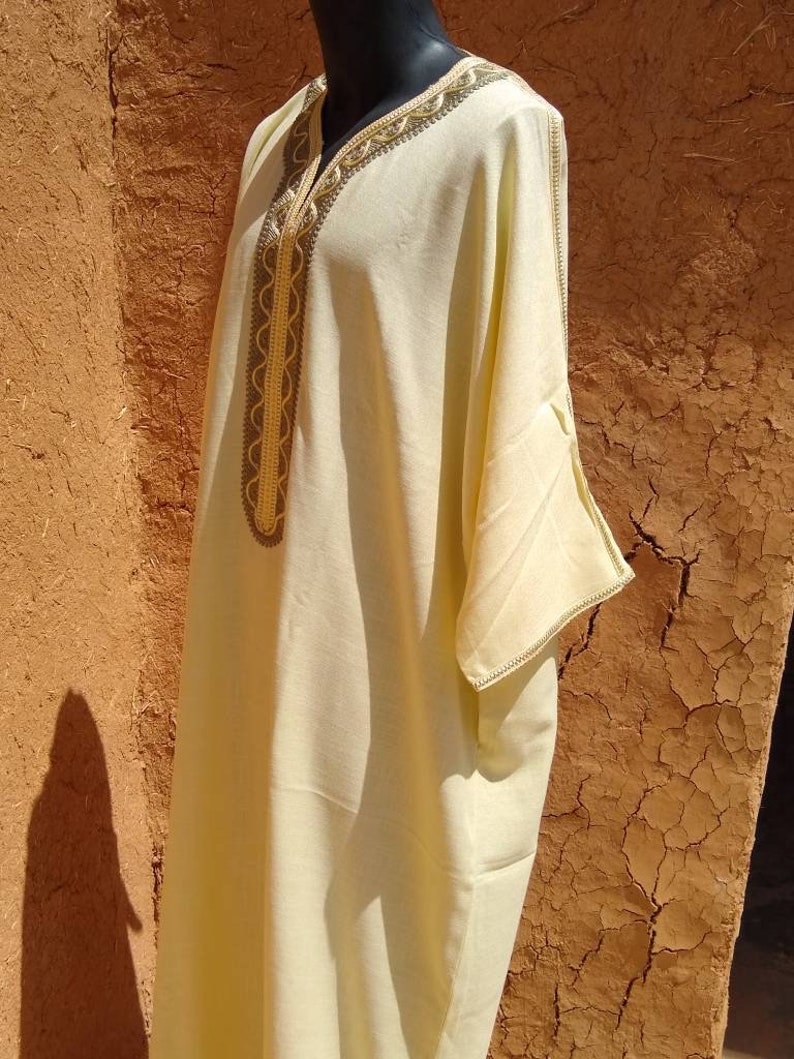 Size 57 Different Sizes/colours Available Luxury Moroccan Linen Gandora ...