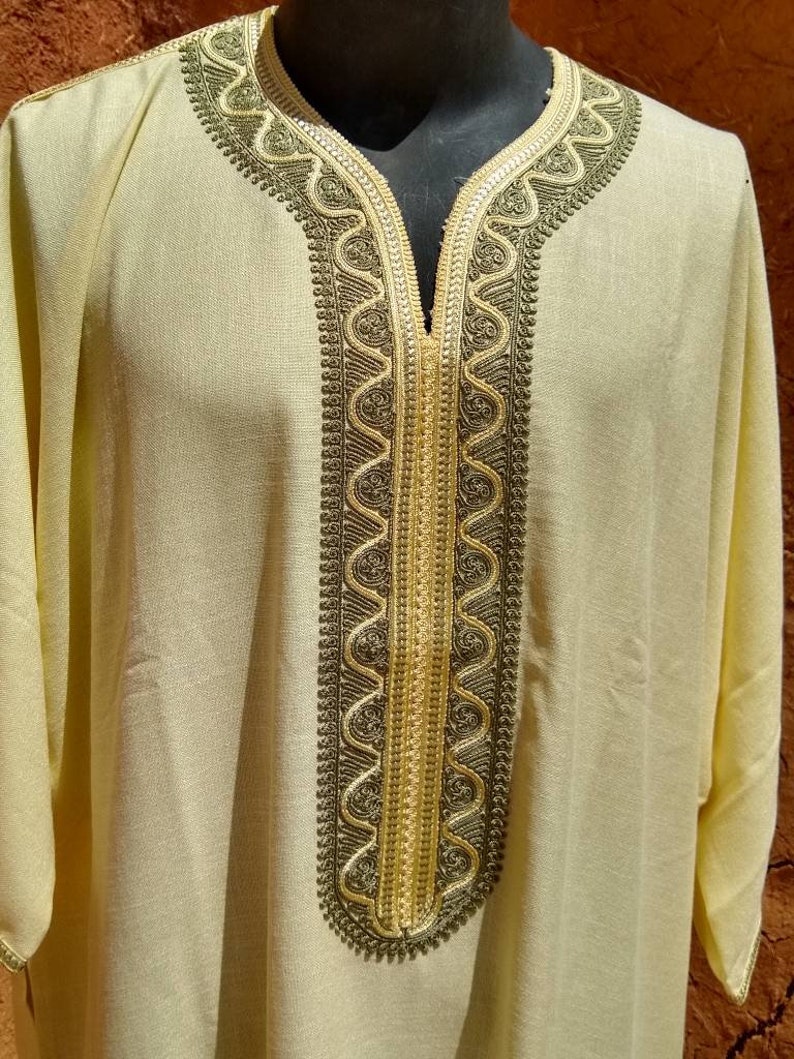 Size 57 Different Sizes/colours Available Luxury Moroccan Linen Gandora ...