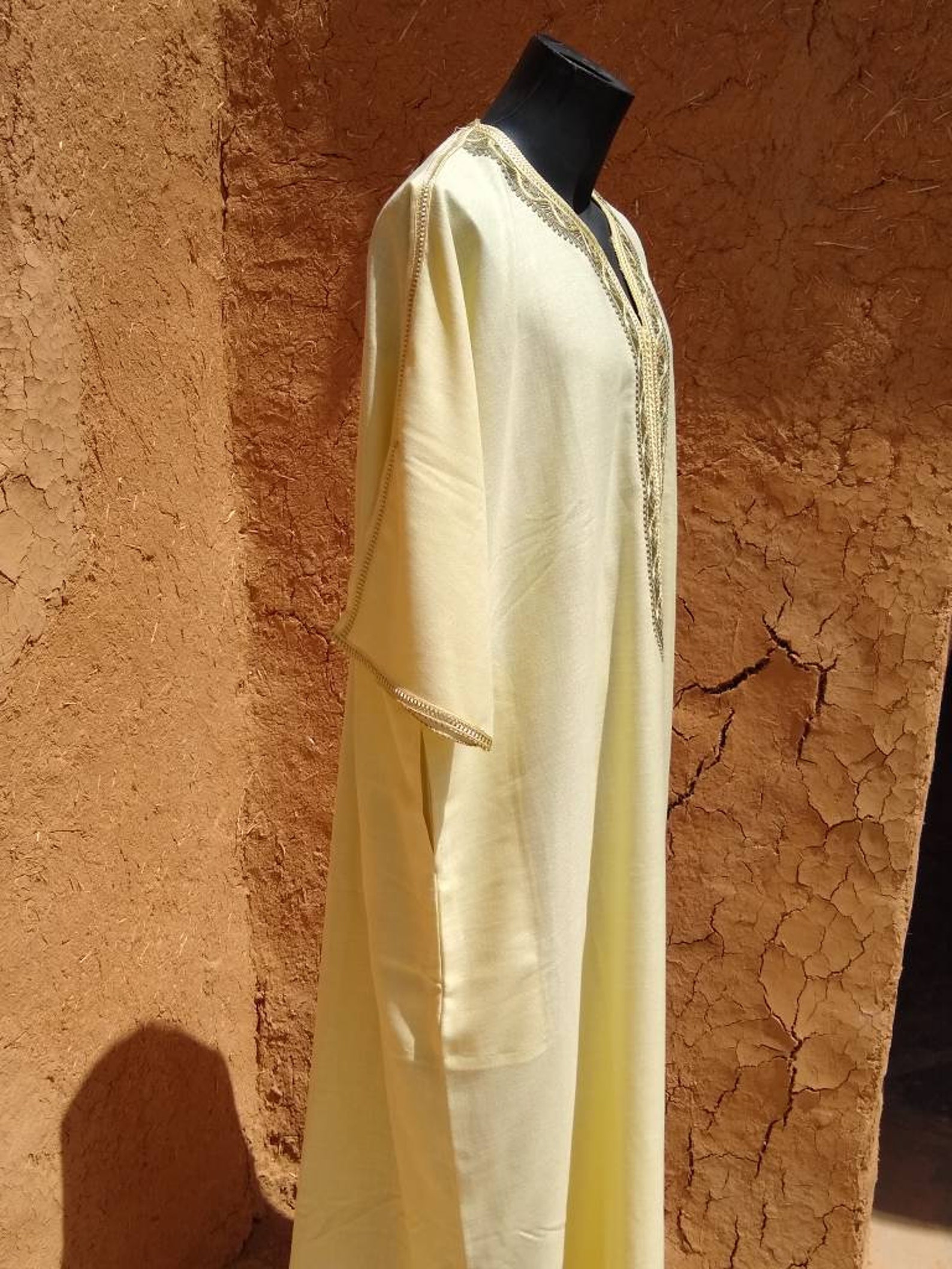 Size 57 Different Sizes/colours Available Luxury Moroccan Linen Gandora ...