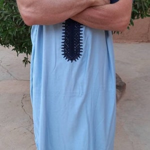 Luxury Cotton Moroccan Gandora / Khandora / Jalabiya / Djellaba / Thobe ...