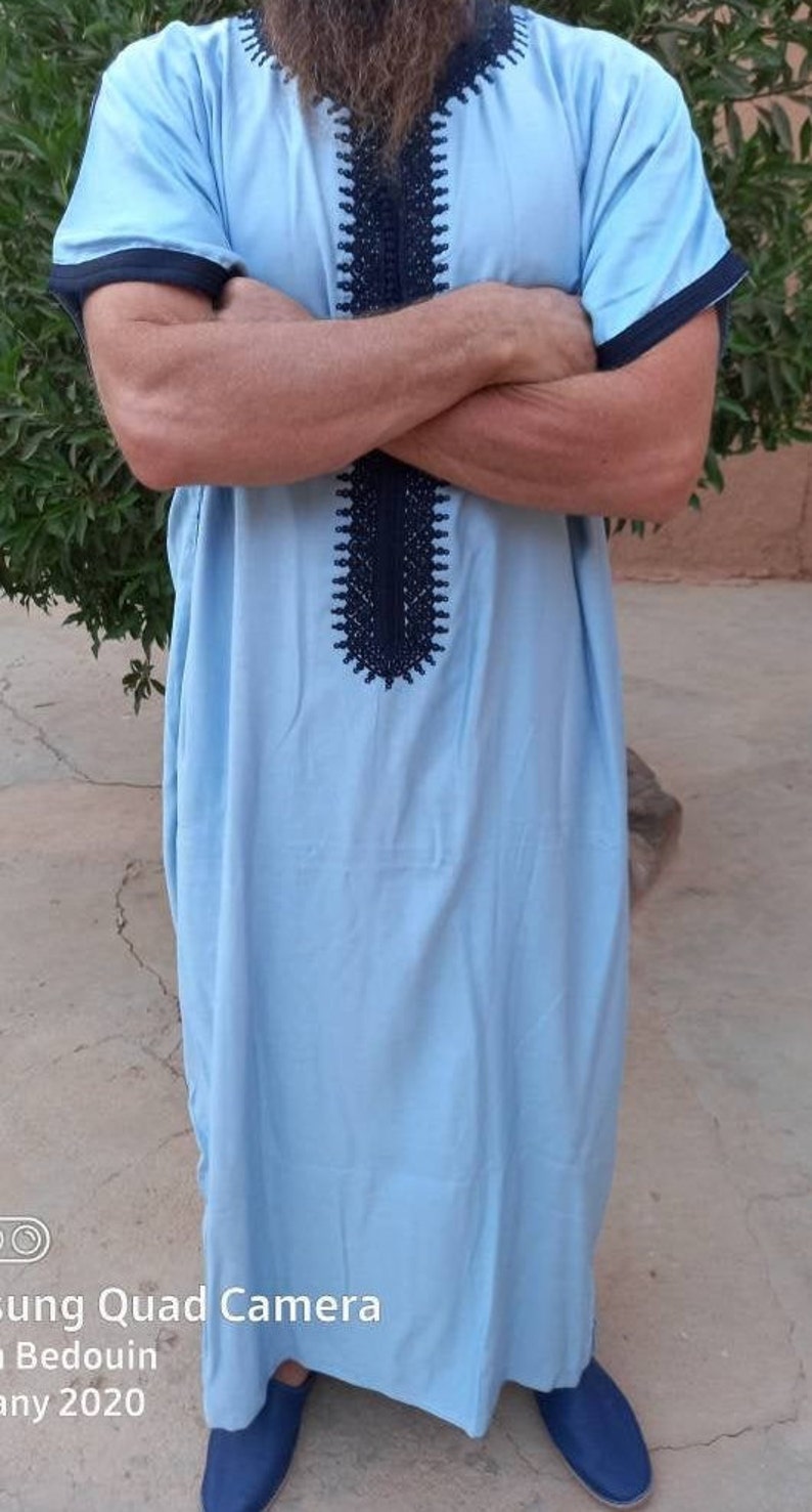 Luxury Cotton Moroccan Gandora / Khandora / Jalabiya / - Etsy