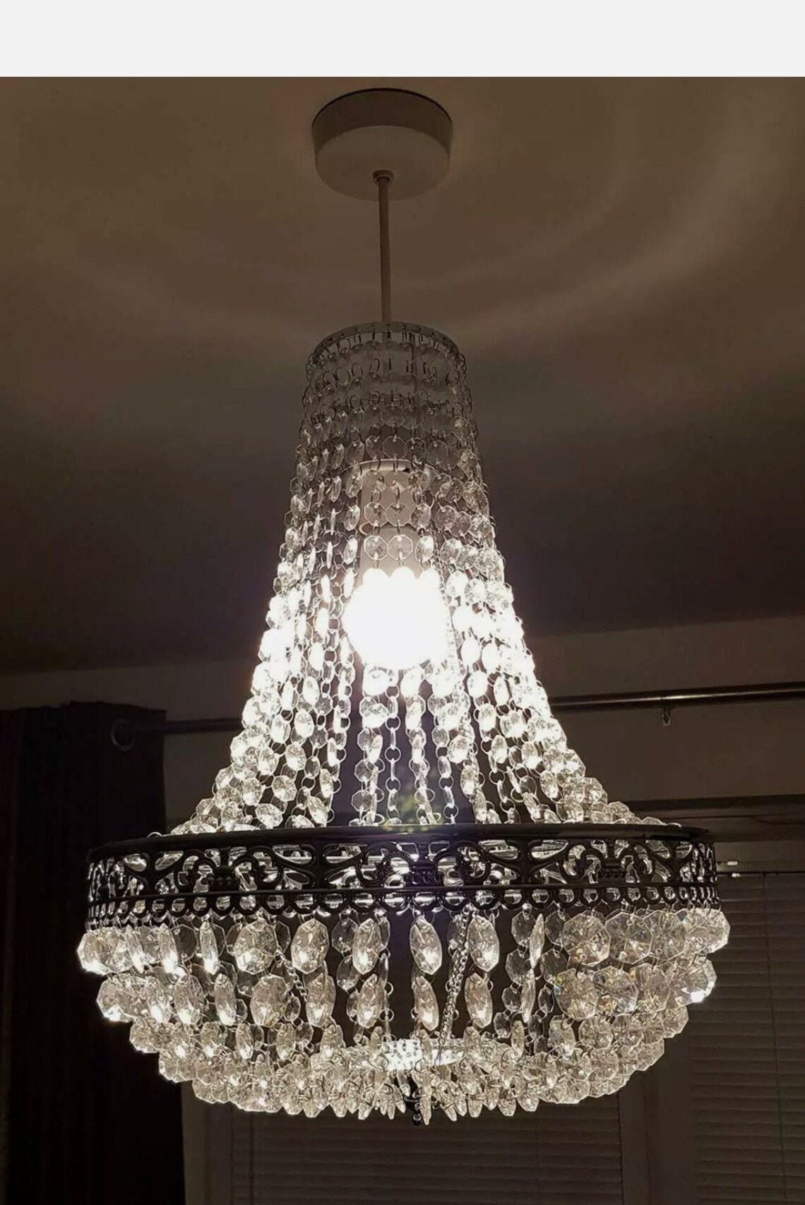 Stunning Chandelier Ceiling Hanging. Acrylic Crystal Ceiling | Etsy