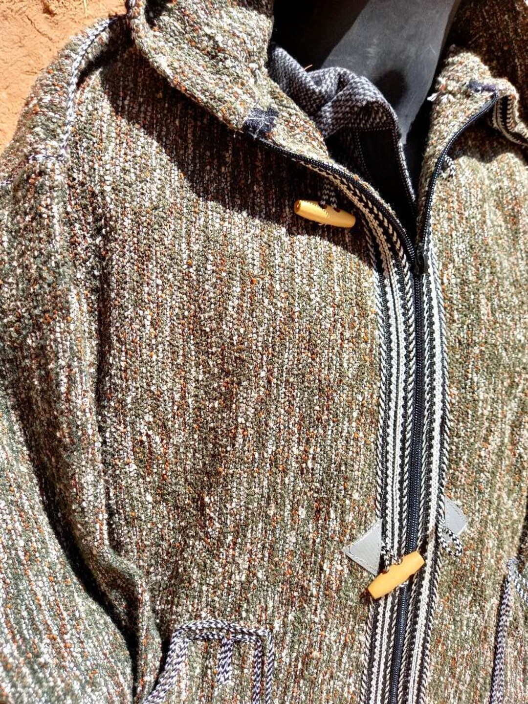 Unique Handmade Cotton Moroccan Jacket. Hard to Come By Djellaba Coat ...