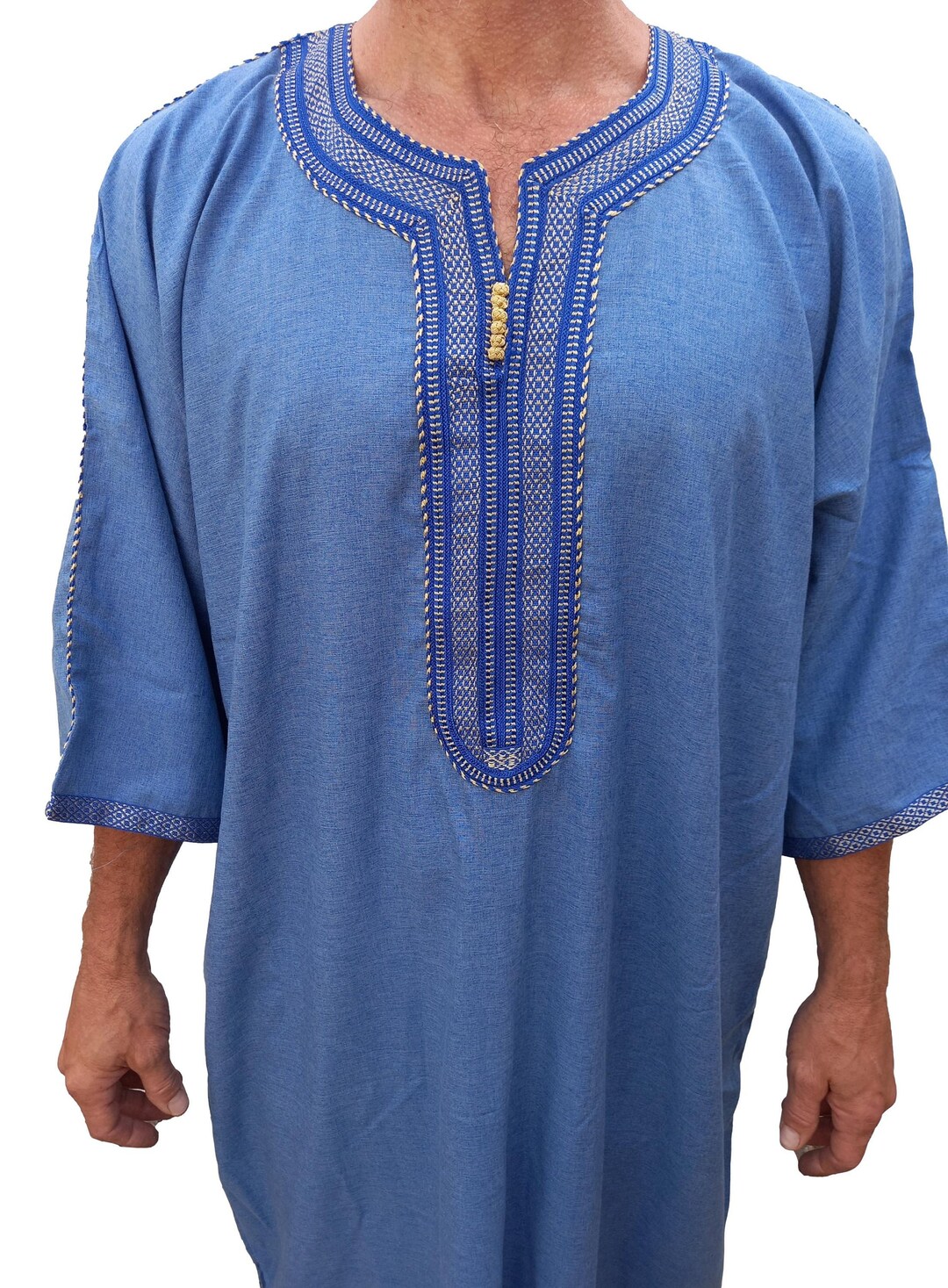 Moroccan Gandora. Maroccan Hoodless Thobe. Moroccan Thin Summer Thobe ...