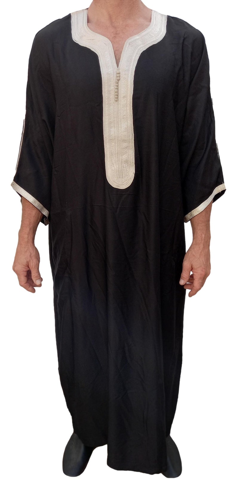 Moroccan Gandora. Maroccan Hoodless Thobe. Moroccan Thin Summer Thobe ...