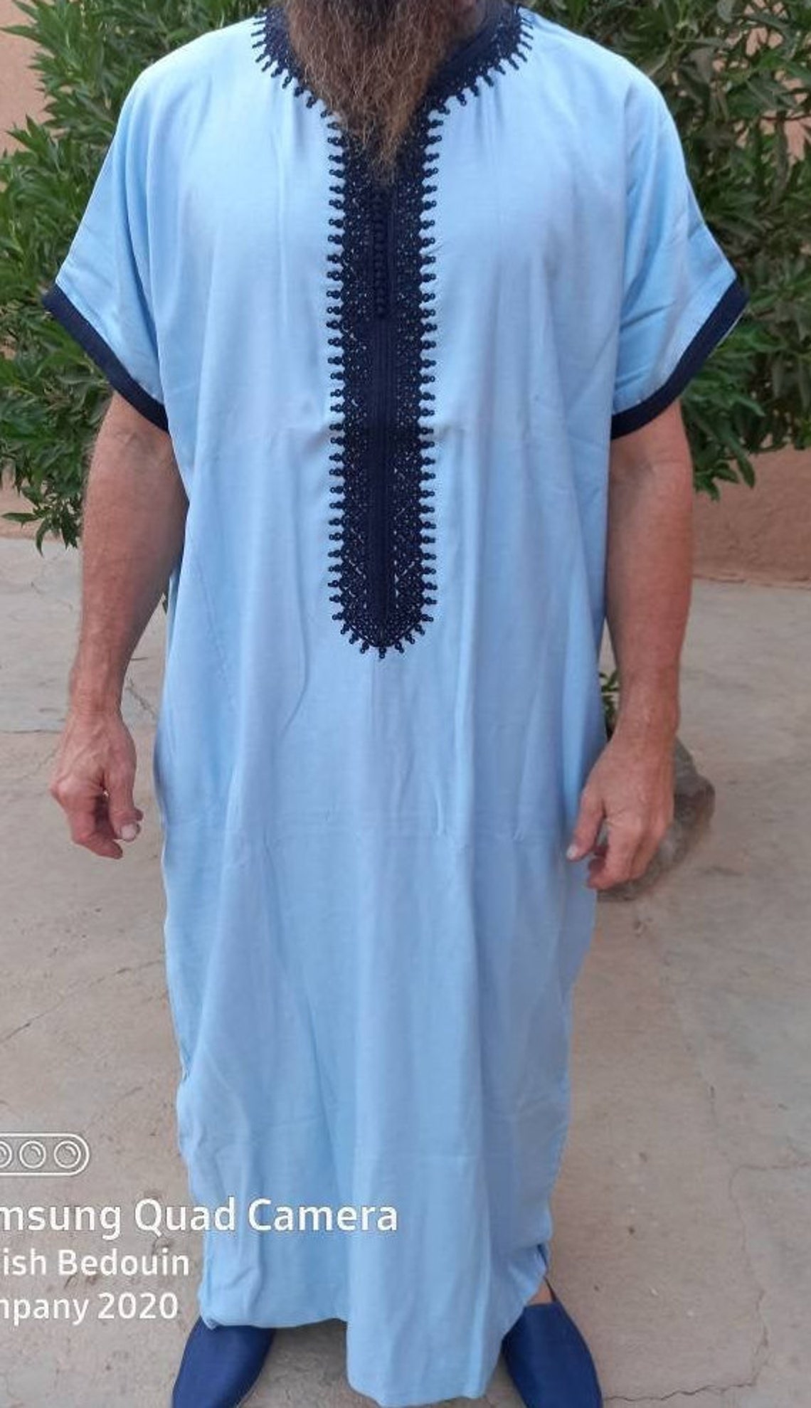 Luxury Cotton Moroccan Gandora / Khandora / Jalabiya / | Etsy