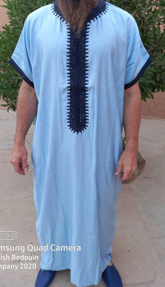 Luxury Cotton Moroccan Gandora / Khandora / Jalabiya / - Etsy