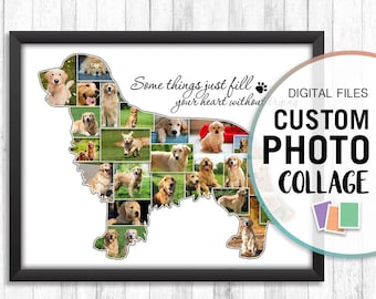 Dog photo collage | Etsy