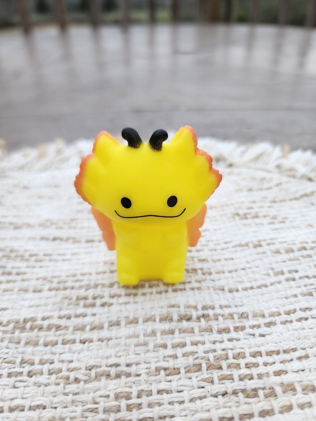 Insect Axolotl Themed Yellow Rubber Figure Rubber Animal Animals Rubber ...