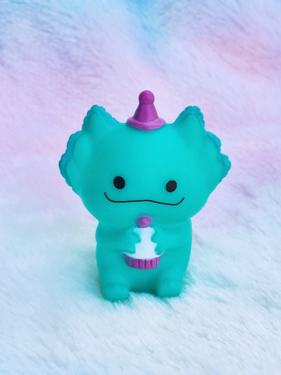 Birthday Axolotl Themed Blue Rubber Figure Rubber Animal Animals Rubber ...