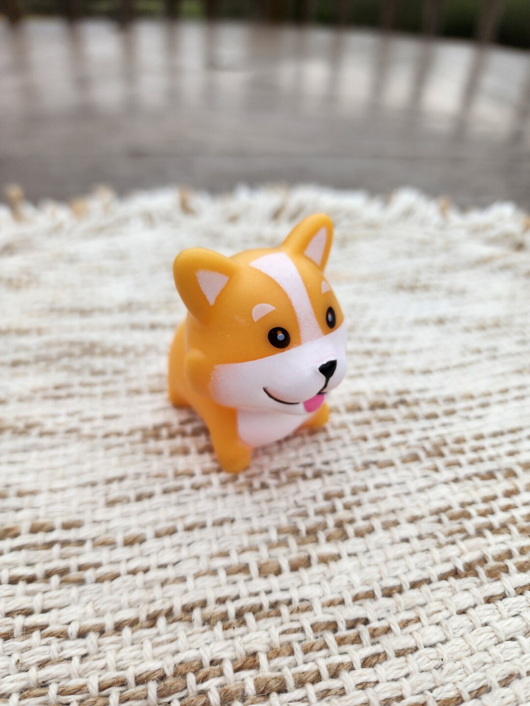 Corgi Dog Pet Animal Themed Tan Rubber Figure Rubber Animal Animals ...