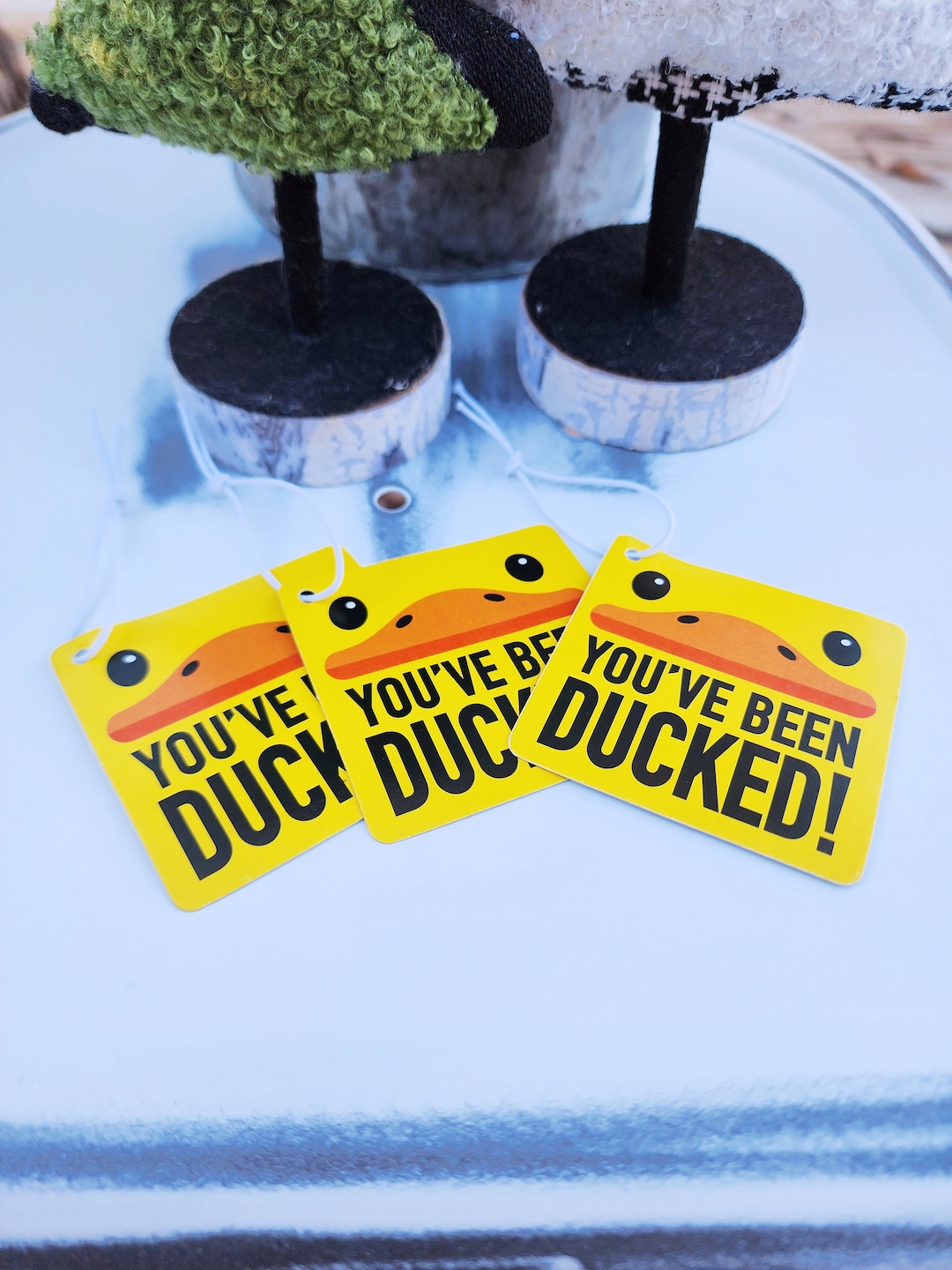 Yellow You've Been Ducked Cards for Rubber Duck Ducks Individuals or ...