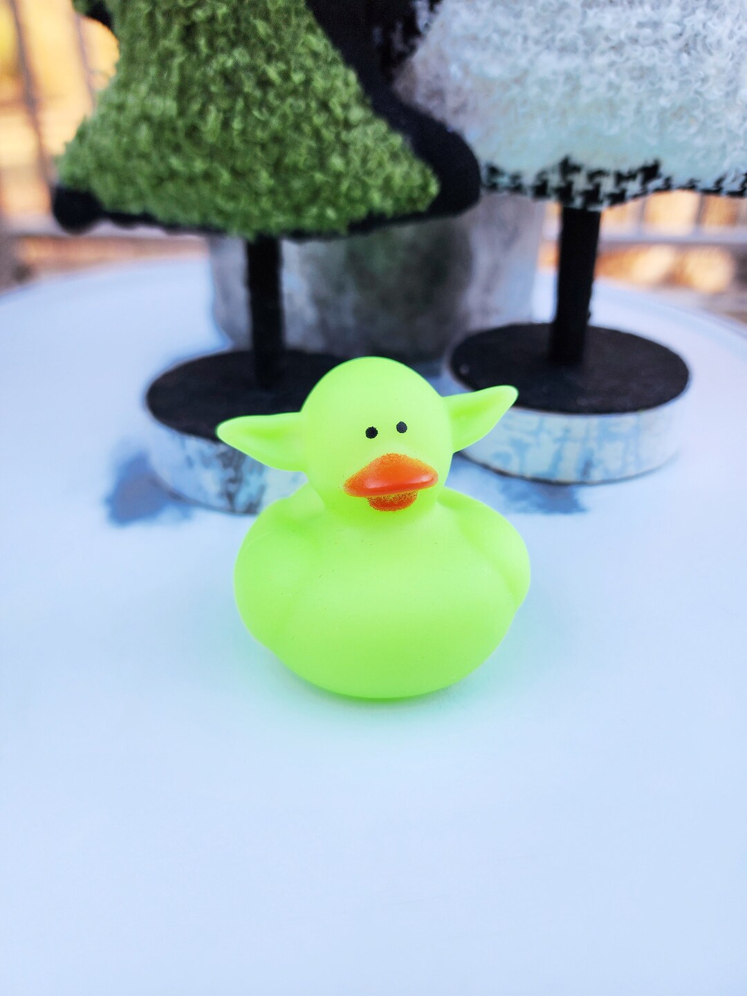 Green Neon Big Ear Bright Themed Rubber Duck Ducks Individuals or Pack ...