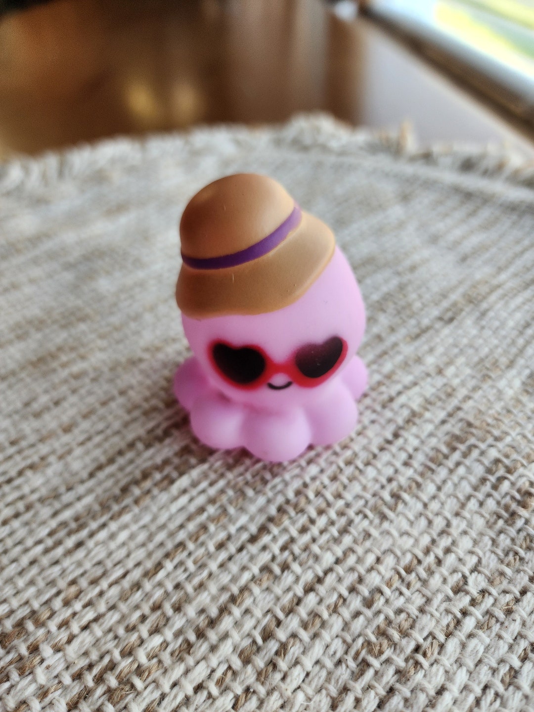 Beach Octopus Sea Ocean Animal Themed Pink Rubber Figure Rubber Animal ...