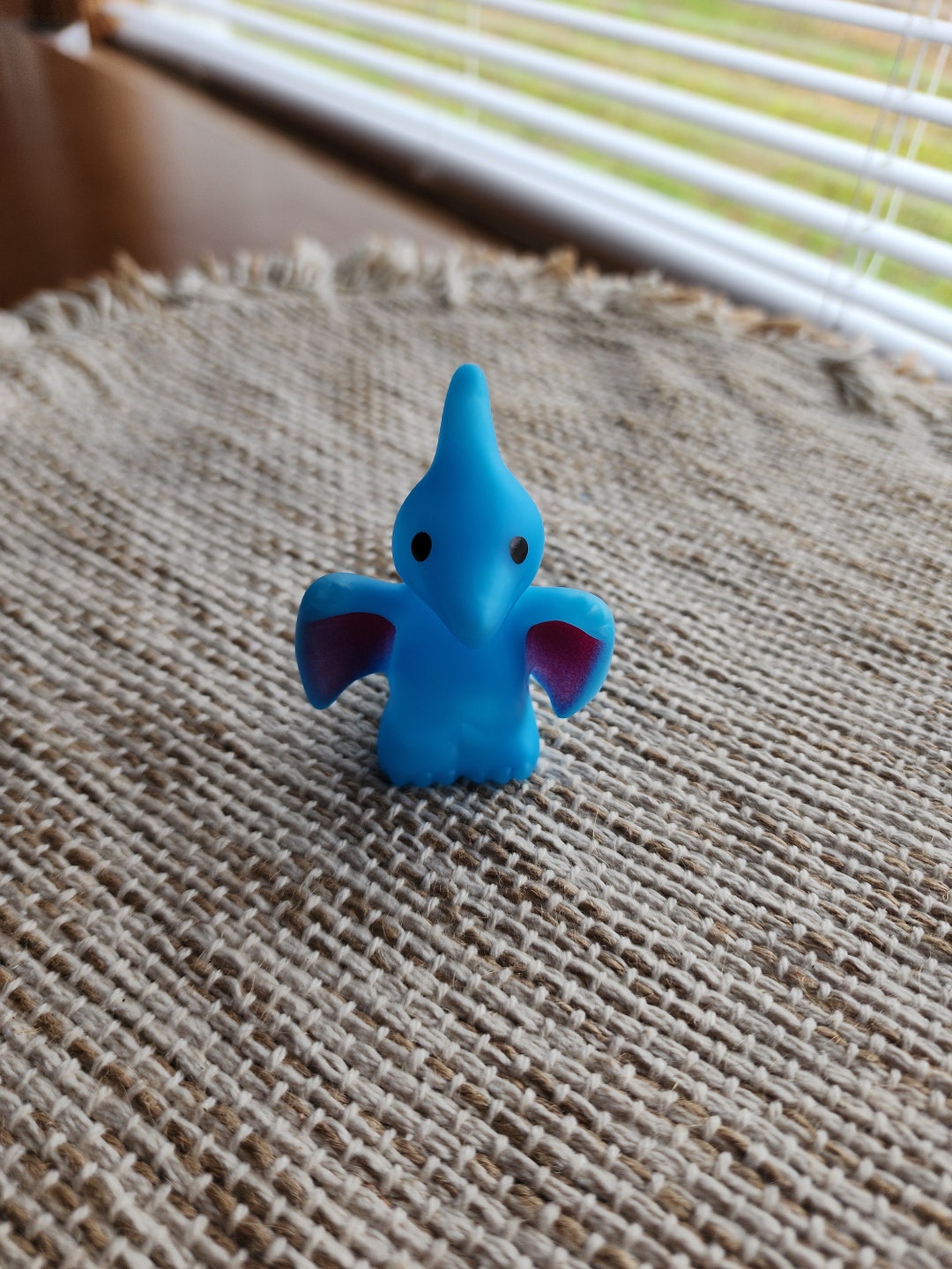 Blue Pterodactyl Dinosaur Rubber Figure - Etsy