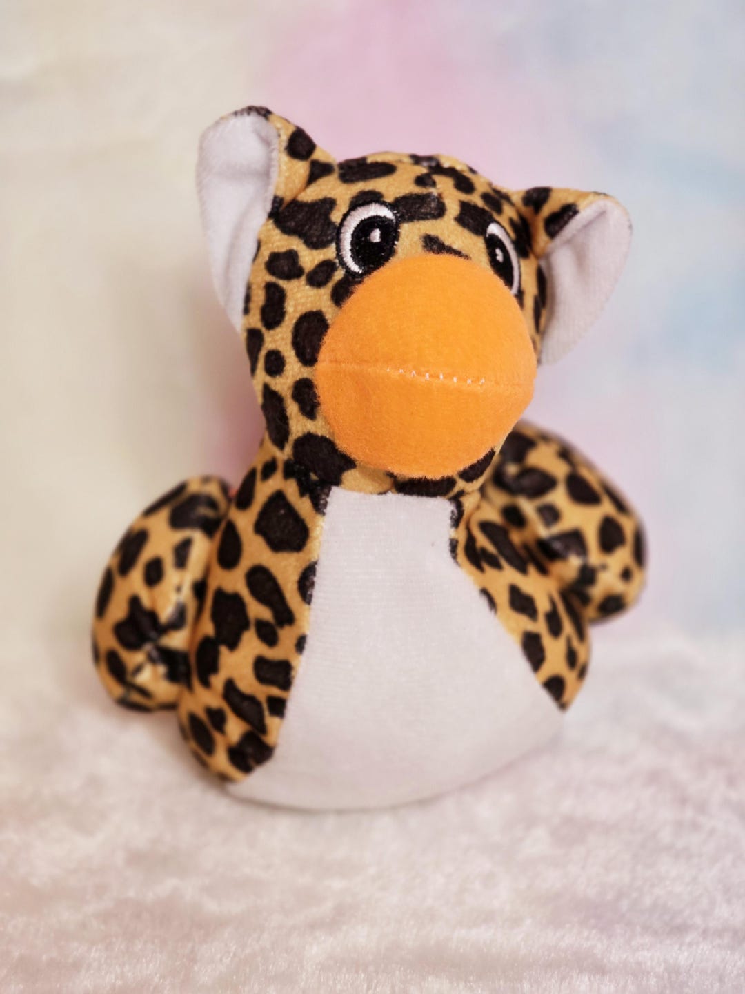 Cheetah Rubber Duck Comfort Toy Toy for Kids Fuzzy Plush Gift for Kids ...