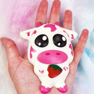 Jumbo Strawberry Cow Squish Sticker: Animal Lover Gift - Etsy