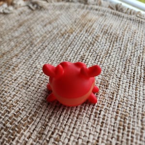 Crab Sea Ocean Animal Themed Red Rubber Figure Rubber Animal Animals ...