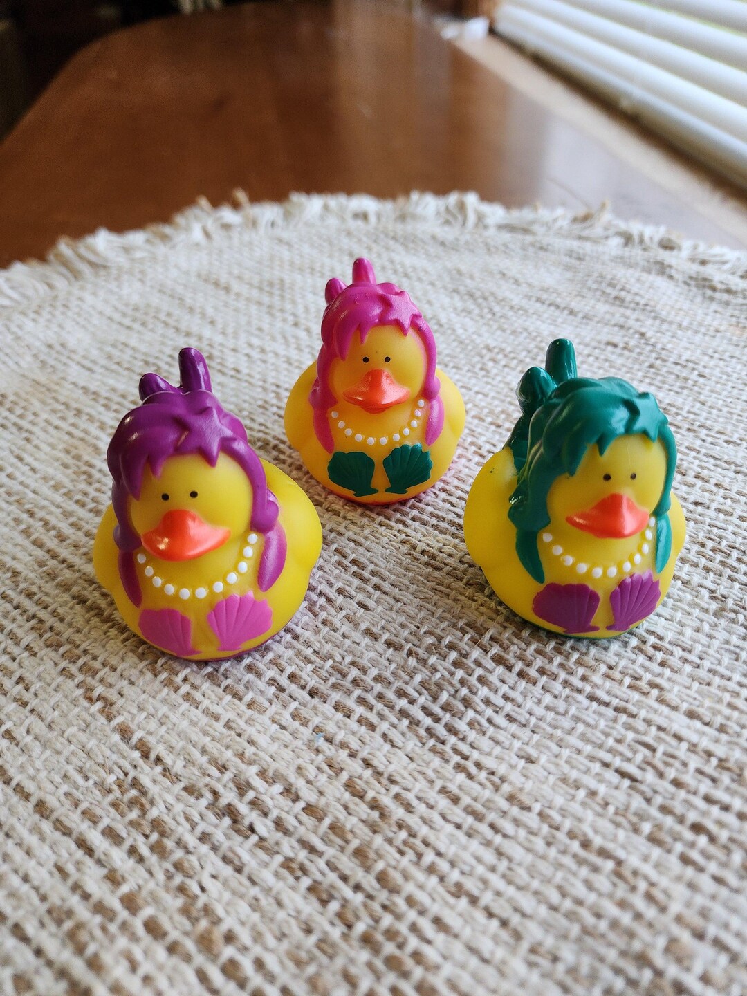 Mermaid Rubber Duck: Beach Tropical Theme - Pink, Purple, Teal - Etsy