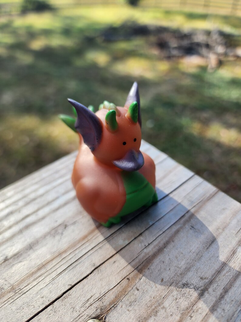 Dragon Themed Rubber Duck Ducks Red Brown Blue White Individuals or ...