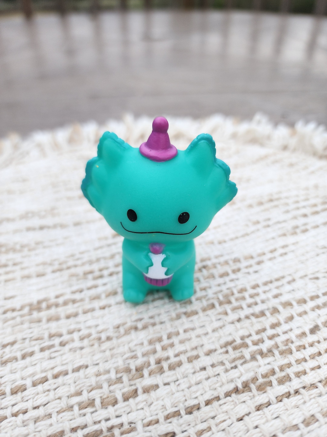 Birthday Axolotl Themed Blue Rubber Figure Rubber Animal Animals Rubber ...
