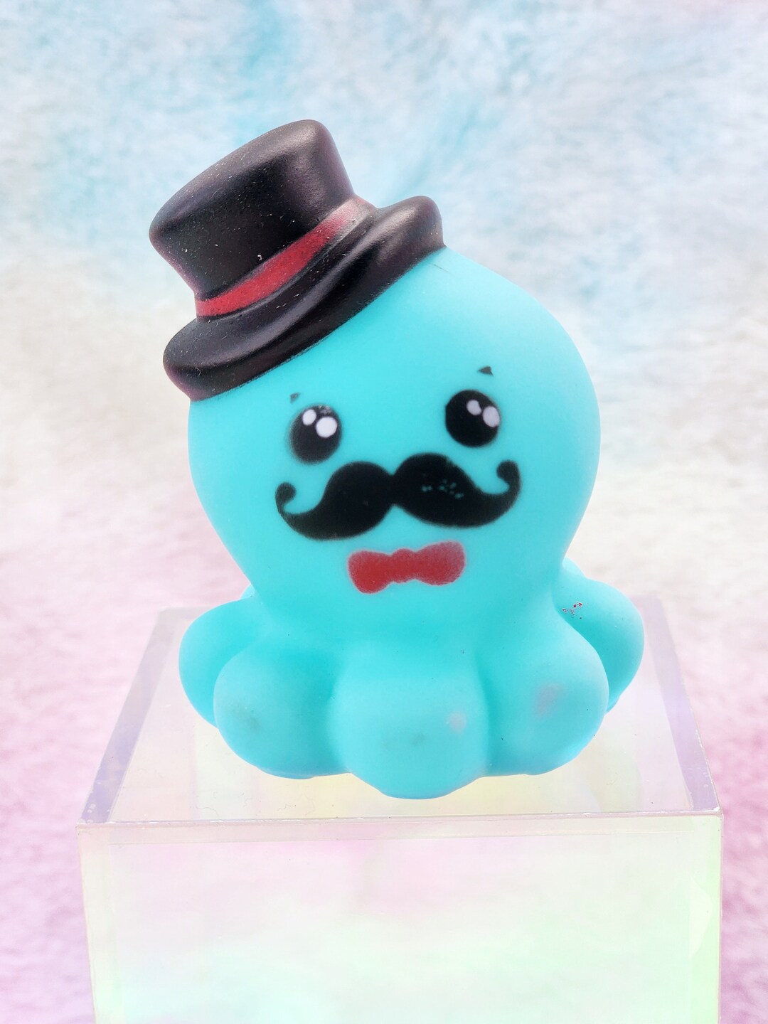 Fancy Octopus Sea Ocean Animal Themed Blue Rubber Figure Rubber Animal ...