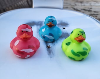 Bunnie Rabbit Animal Themed Rubber Duck Ducks Pink White Individuals or ...