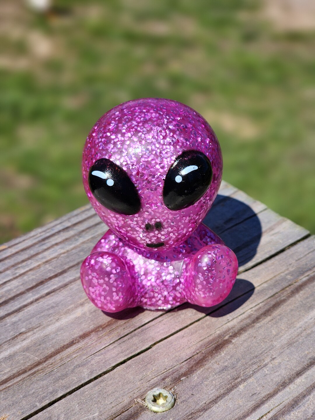 Purple Glitter Alien Cute Novelty Gifts Alien Lover Office Desk Toy ...
