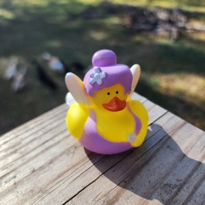 Magic Pixie Fairy Themed Yellow Rubber Ducks Office Desk Toy Gift for ...