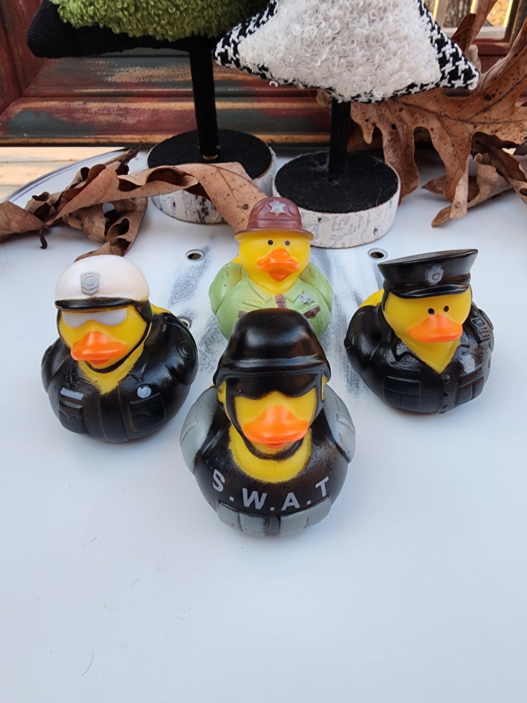 Police Officer Law Enforcement Themed Yellow Rubber Duck Ducks SWAT ...