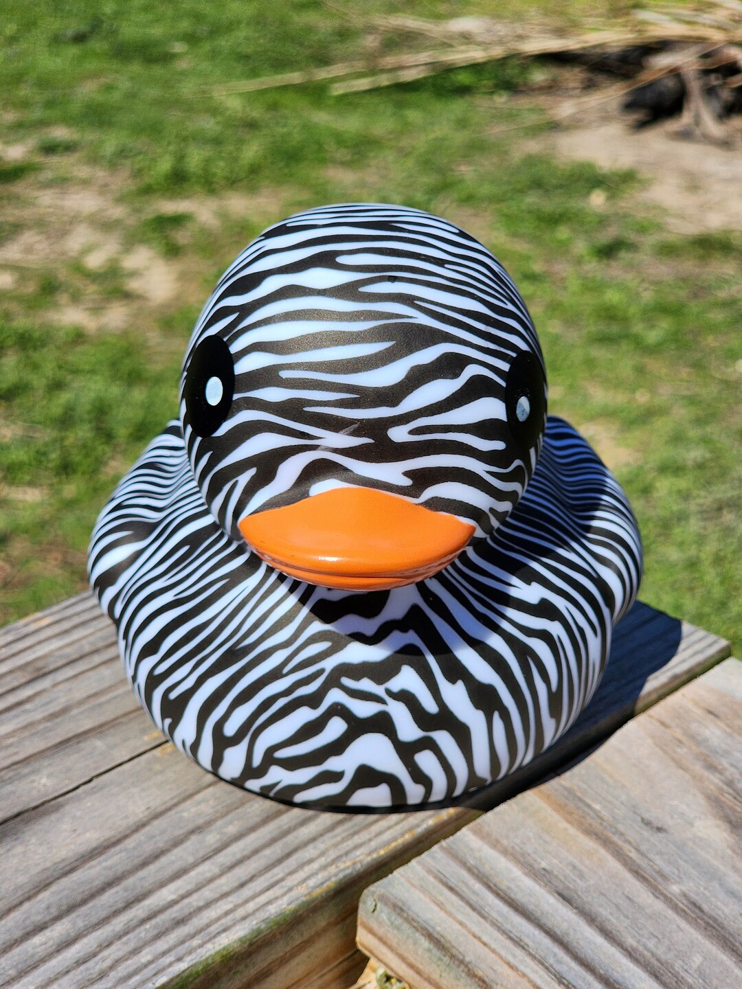 Large Animal Print Themed Zebra Rubber Duck Ducks Friend Gift Duck ...