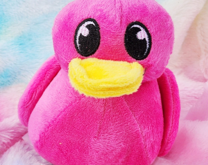 Large Pink Rubber Duck Plush Cute Novelty Gift Duck Lover Gift for ...