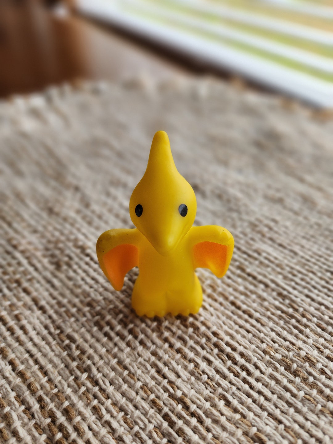 Yellow Rubber Pterodactyl Dinosaur Figure - 2" Animal Toy - Etsy
