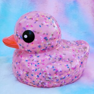 Large Strawberry Sprinkle Rubber Duck | Cute Novelty Gift | Donut Lover ...