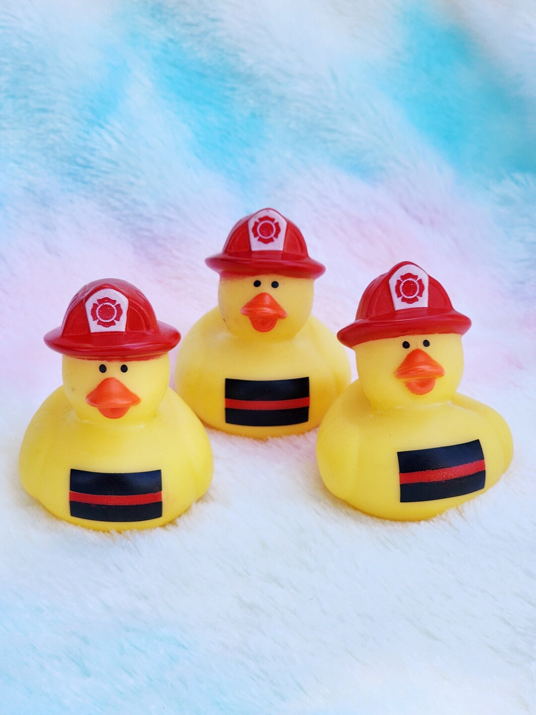 Firefighter Rubber Duck: First Responder Gift, Desk Toy - Etsy