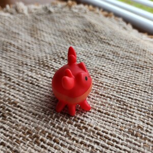 Crab Sea Ocean Animal Themed Red Rubber Figure Rubber Animal Animals ...