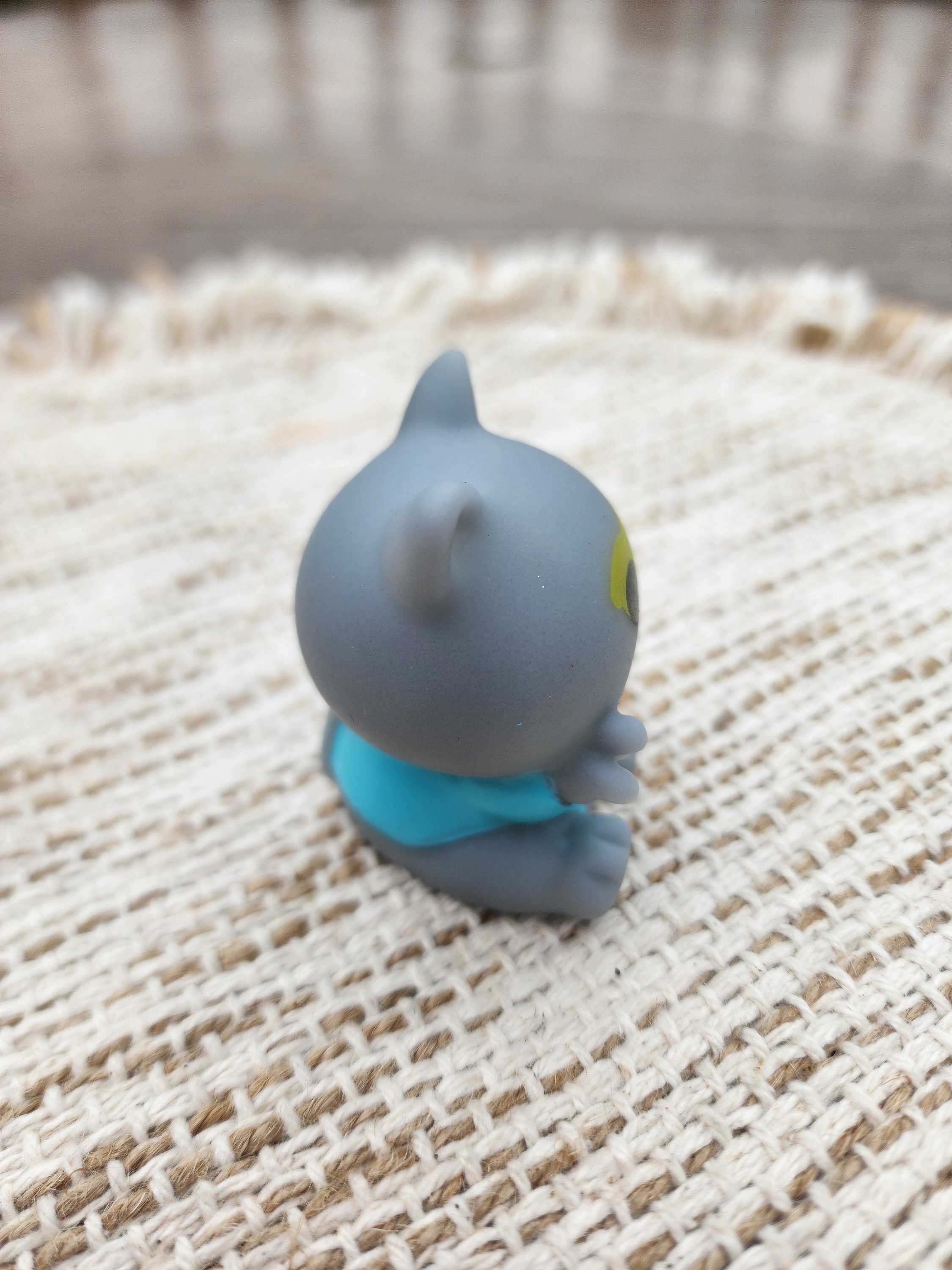 Cool Cat Kitty Themed Grey Rubber Figure Figures Rubber Animal Animals ...