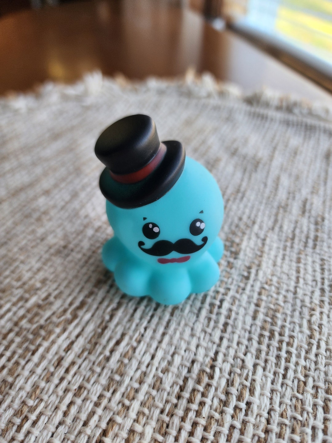 Fancy Octopus Sea Ocean Animal Themed Blue Rubber Figure Rubber Animal ...