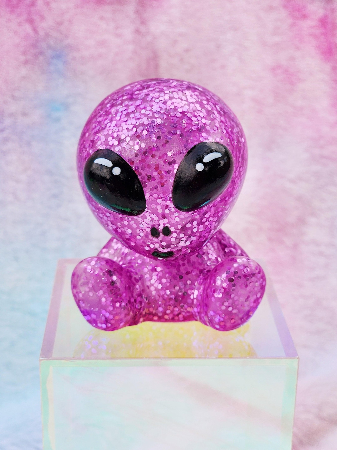 Purple Glitter Alien | Cute Novelty Gifts | Alien Lover | Office Desk ...