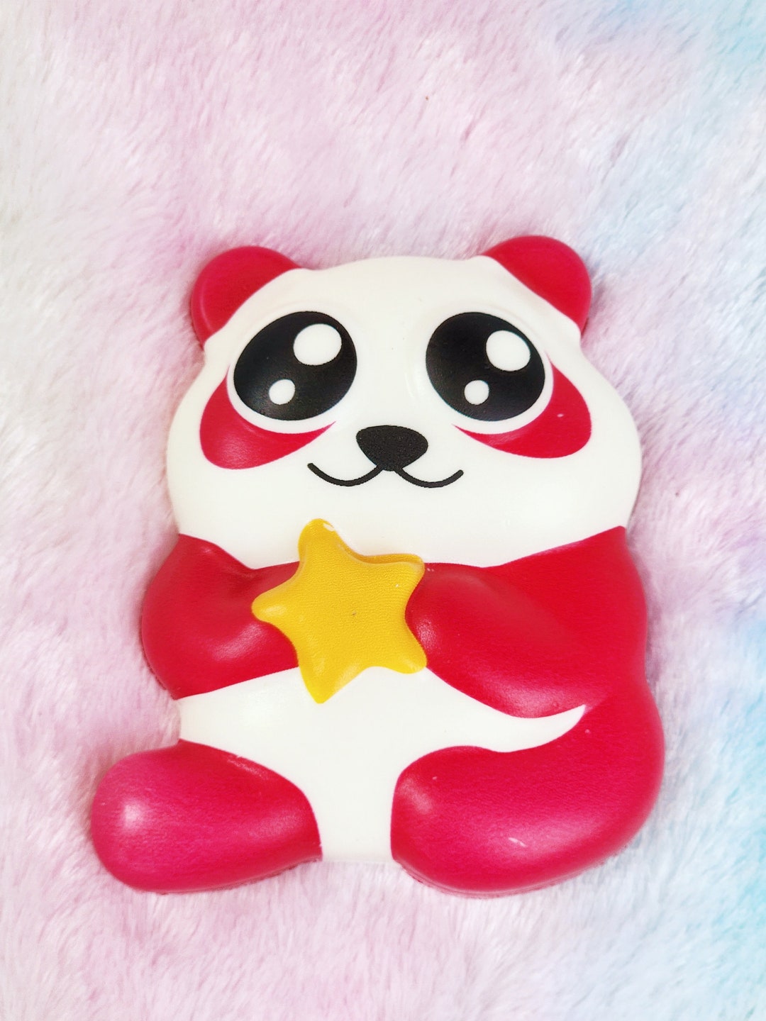 Jumbo Pink Panda Squish Sticker Animal Panda Gift Animal Gift Squishy ...