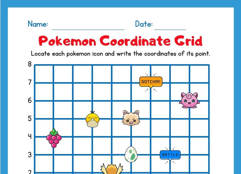Teacher Supplies, School Worksheet, Pokemon Math Worksheet Bundle, 1st ...