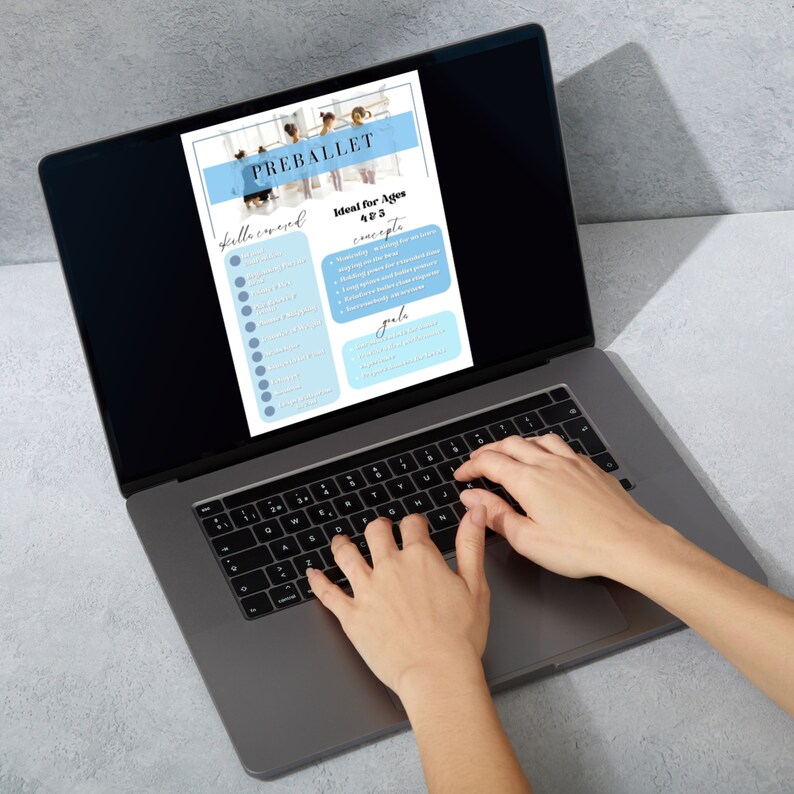 Dance Teacher Canva Template, Dance Class Flyer, Preschool Dancers ...