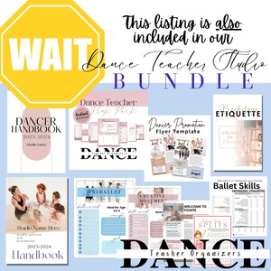 Printable Dance Teacher Ballet Class Vocabulary Digital Prints, Dance ...