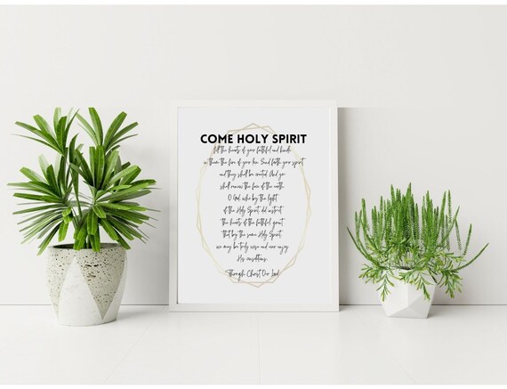 Catholic Holy Spirit Prayer Printable PDF | Etsy