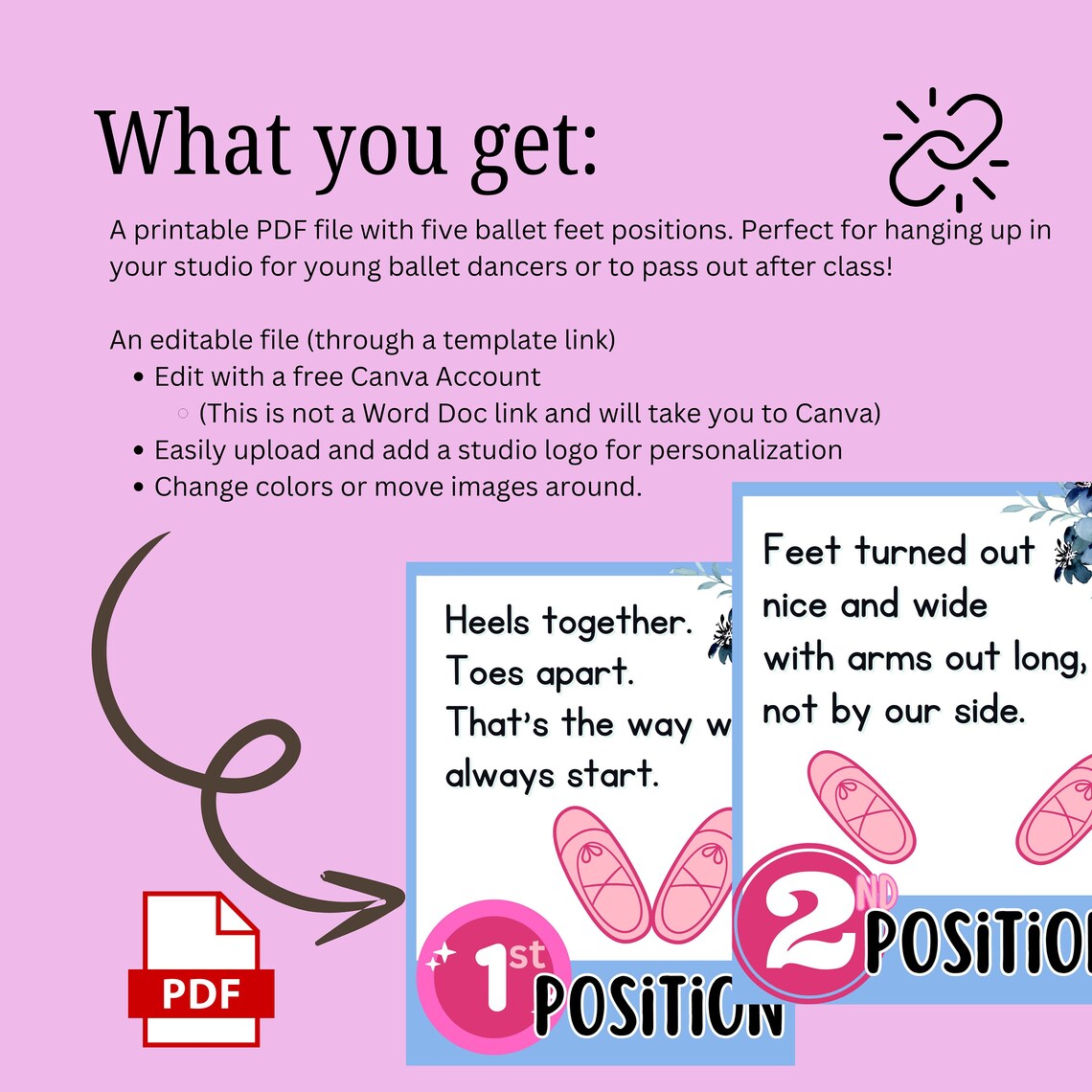 Ballet Position Printable, Feet Positions, Dance Teacher Resources ...