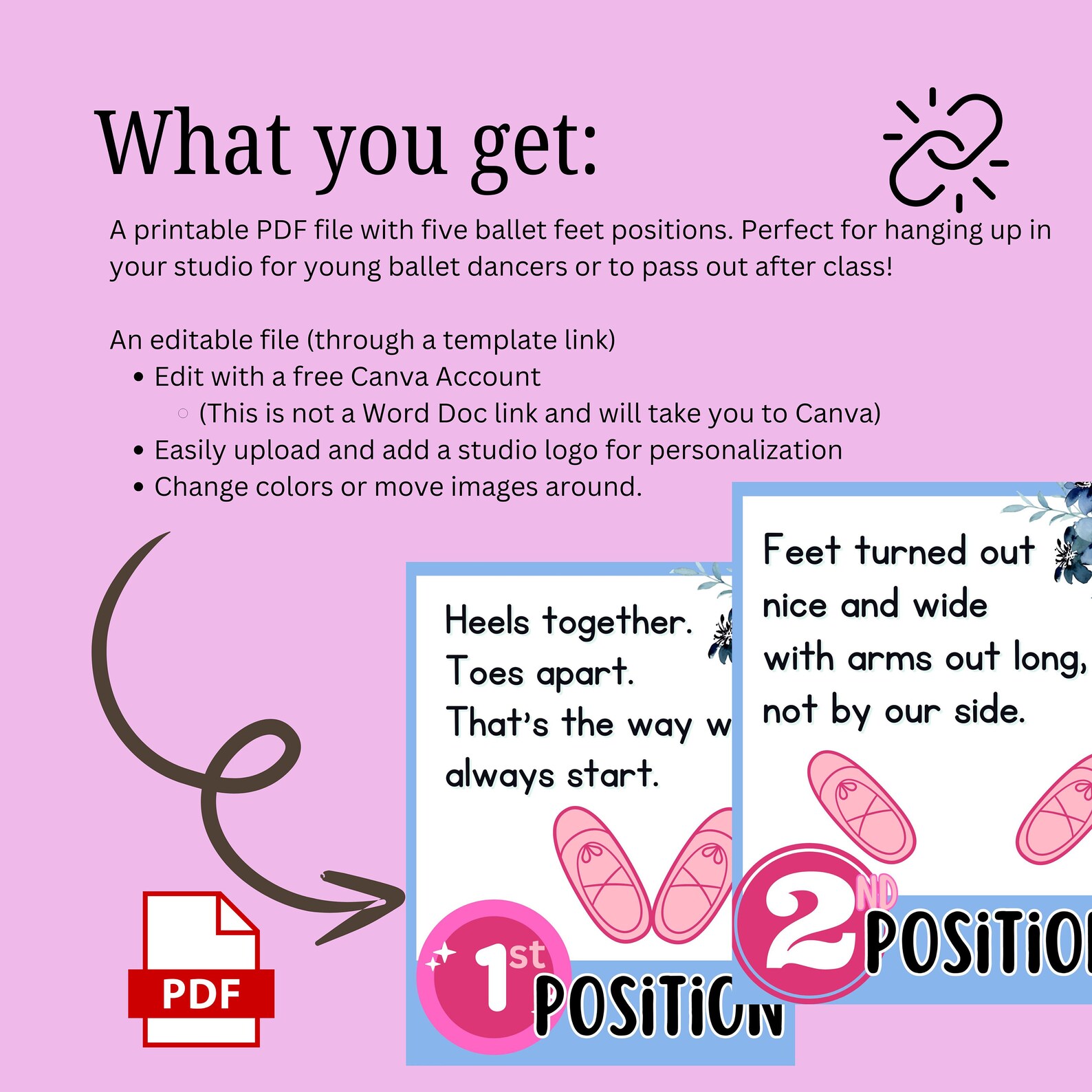 Ballet Position Printable, Feet Positions, Dance Teacher Resources ...