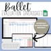 Dance Teacher Editable Ballet Evaluation Exam Spreadsheet, Ballet Class ...