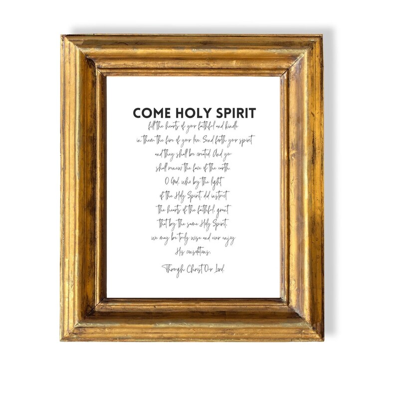 Catholic Holy Spirit Prayer Printable PDF - Etsy