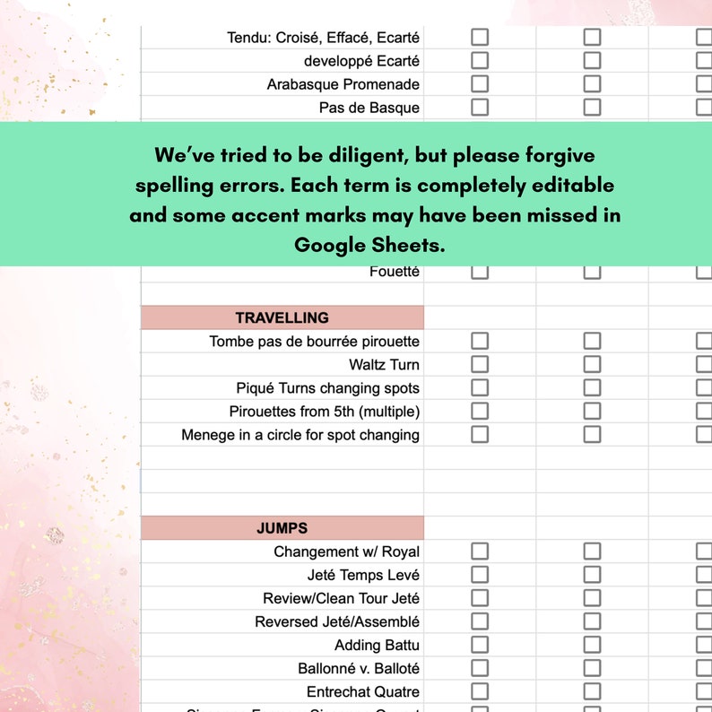 Ballet Syllabus, Skill Checklist, Dance Planner, Organizer, Teaching ...