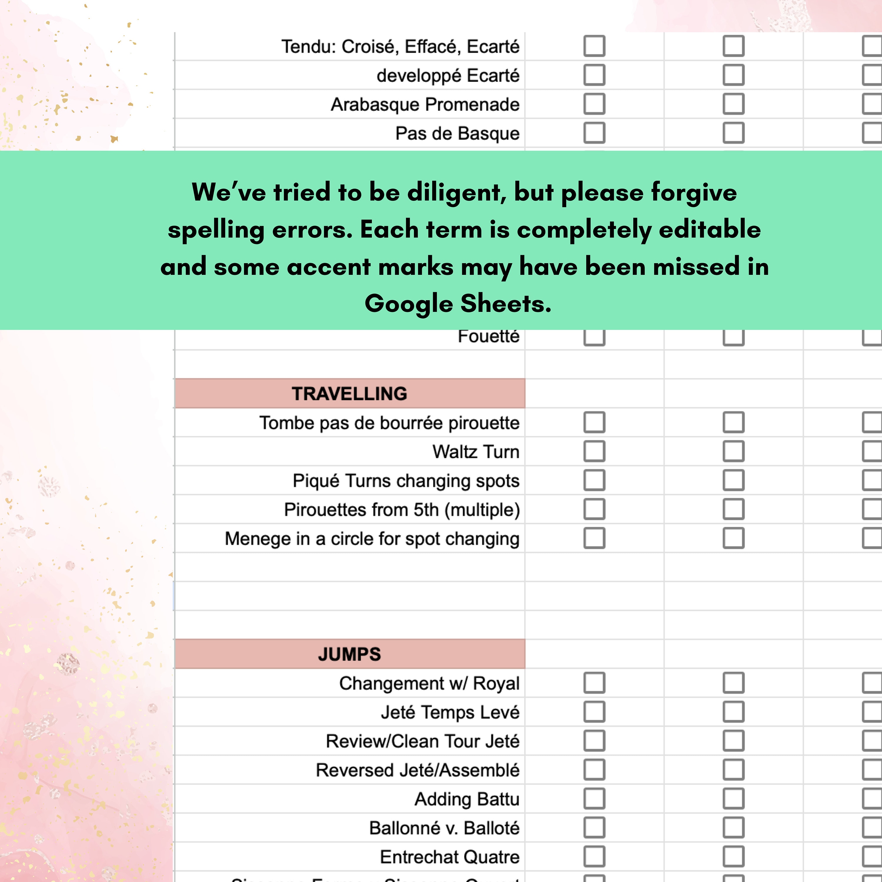 Ballet Syllabus, Skill Checklist, Dance Planner, Organizer, Teaching ...
